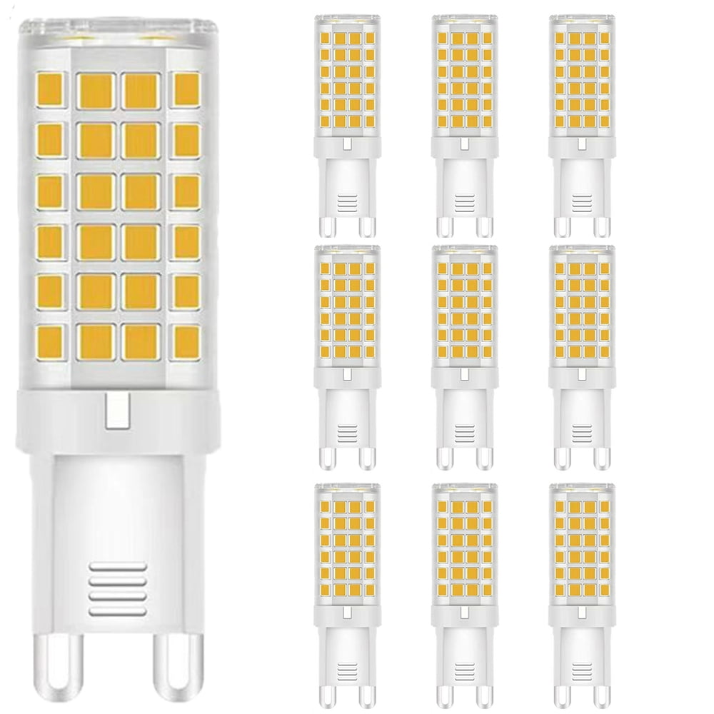 FAMKIT 10 Pack LED G9 Led Light Bulbs, 360°Beam Angle Halogen Light ...