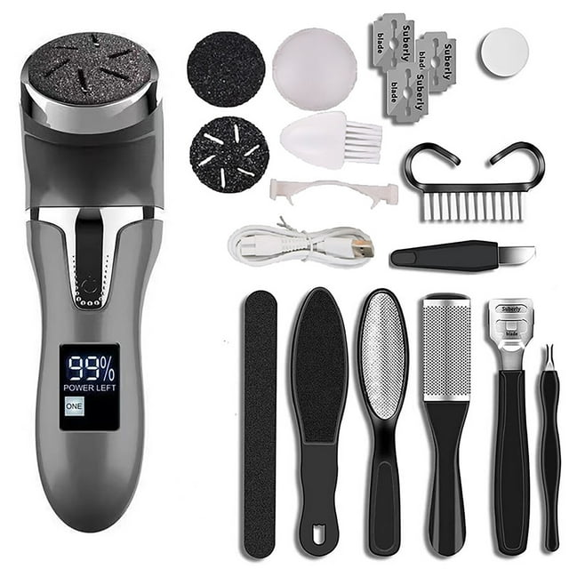 FAMKIT Electric Foot Callus Remover, Rechargeable Pedicure Grinder ...