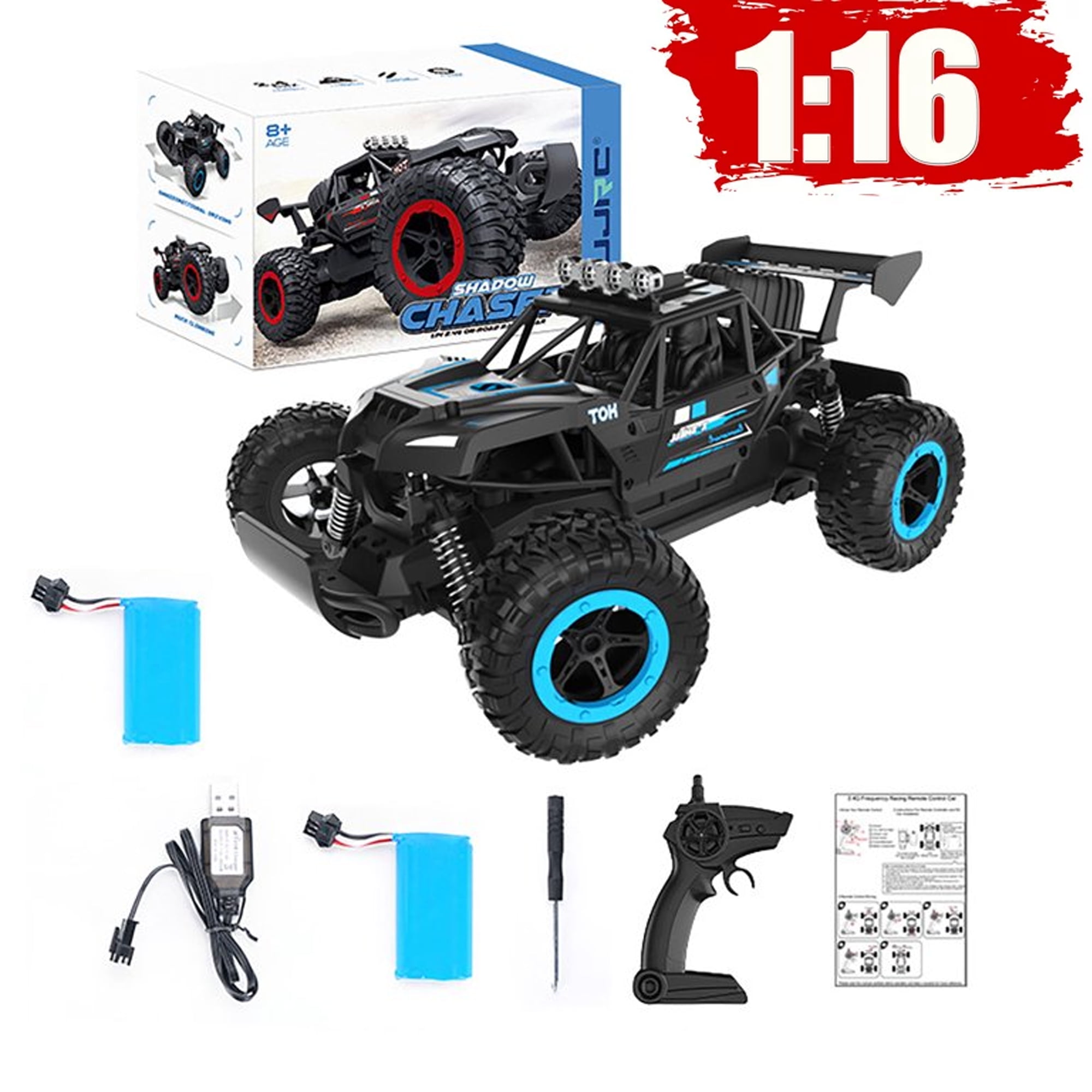 FAMKIT Remote Control Car, 1:16 RC Cars, off Road High Speed Truck ...