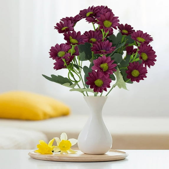 FAMTKT 2pcs Simulated Flower Home Decoration Vase Flower Arrangement ...