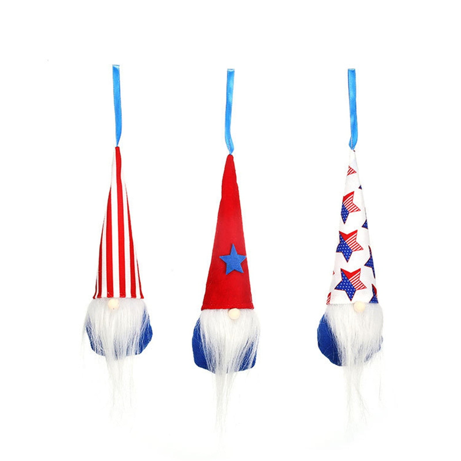 FAMTKT 3PCS 4th of July Gnomes Independence Day Hanging Ornaments ...