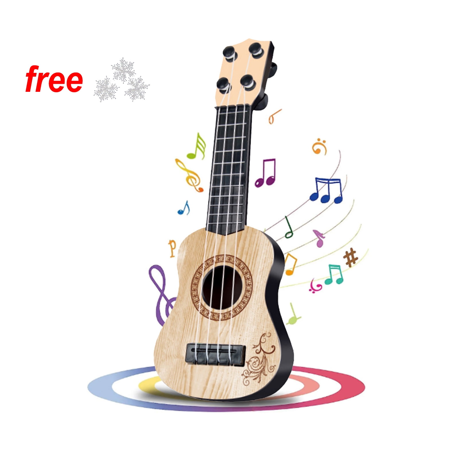 FAMTKT 9.92 Inch Kids Guitar Ukulele - 4 Strings Ukulele Musical ...