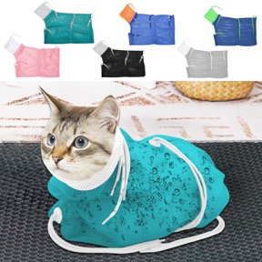 "Lifeuping Cat Grooming Bath Bag, Soft Mesh Restraint, Adjustable Neck ...