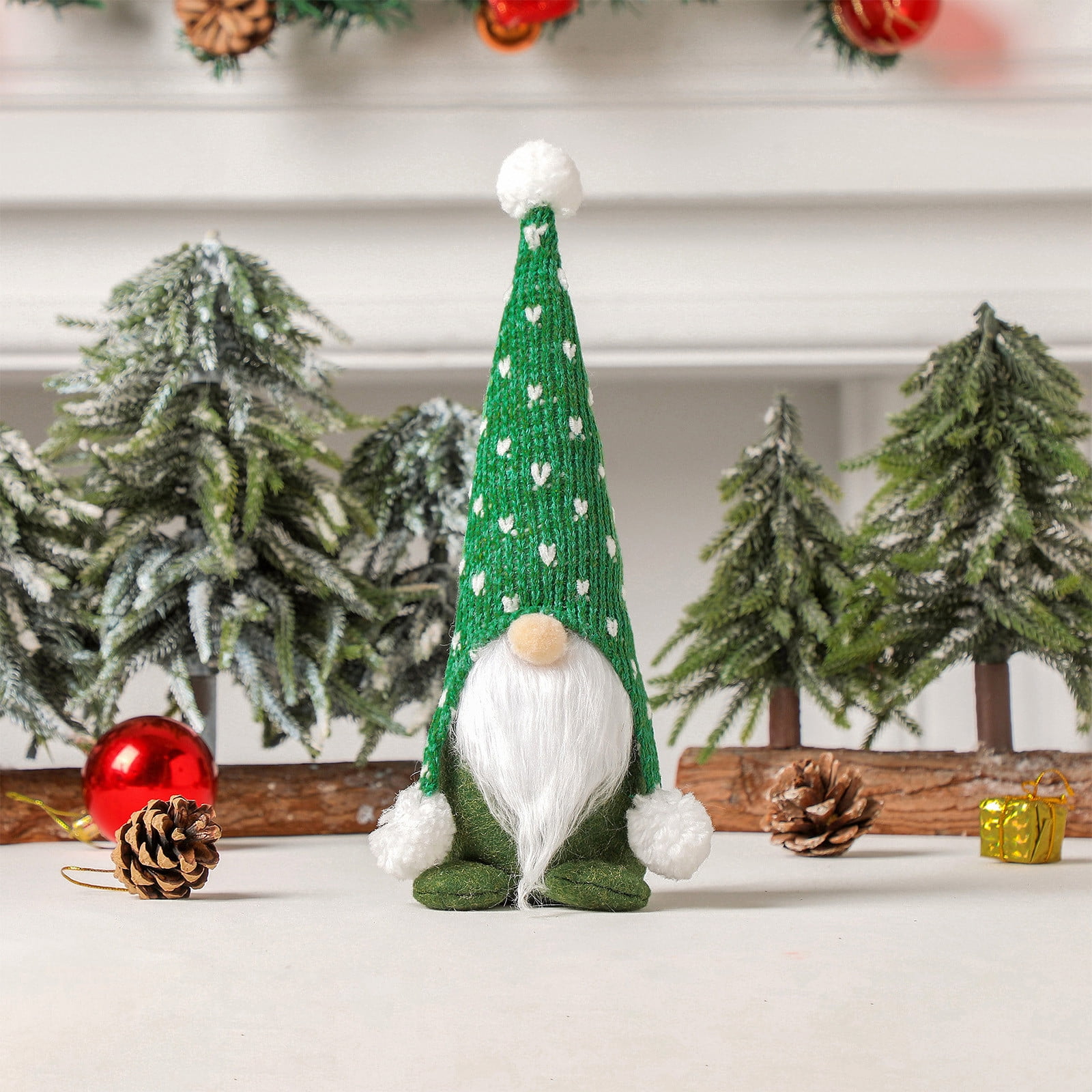 FAMTKT Christmas Plush Gnome Ornament, Christmas Faceless Doll Rudolph ...