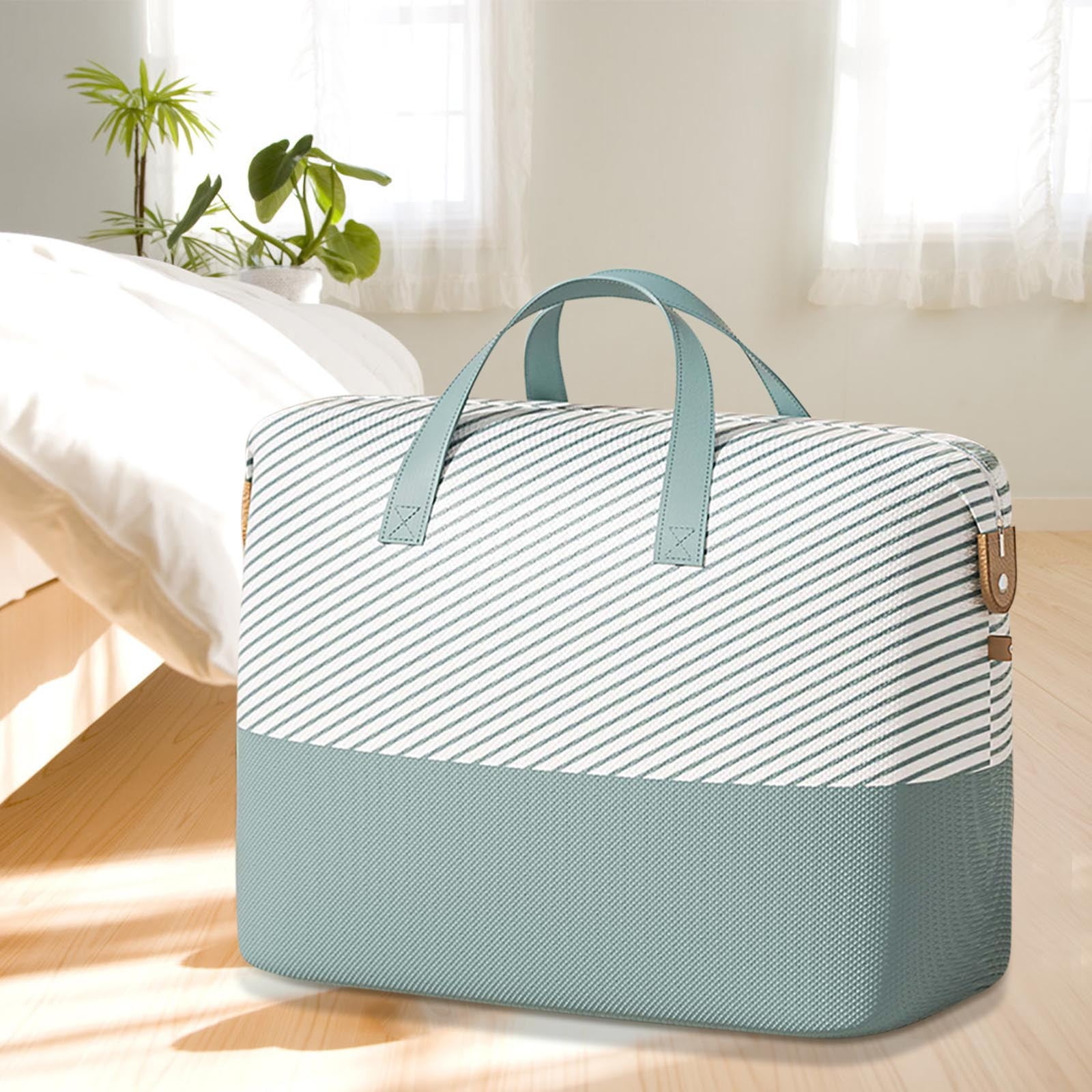 FAMTKT Clothing Storage Bag Divided Into Compartments Large Capacity ...