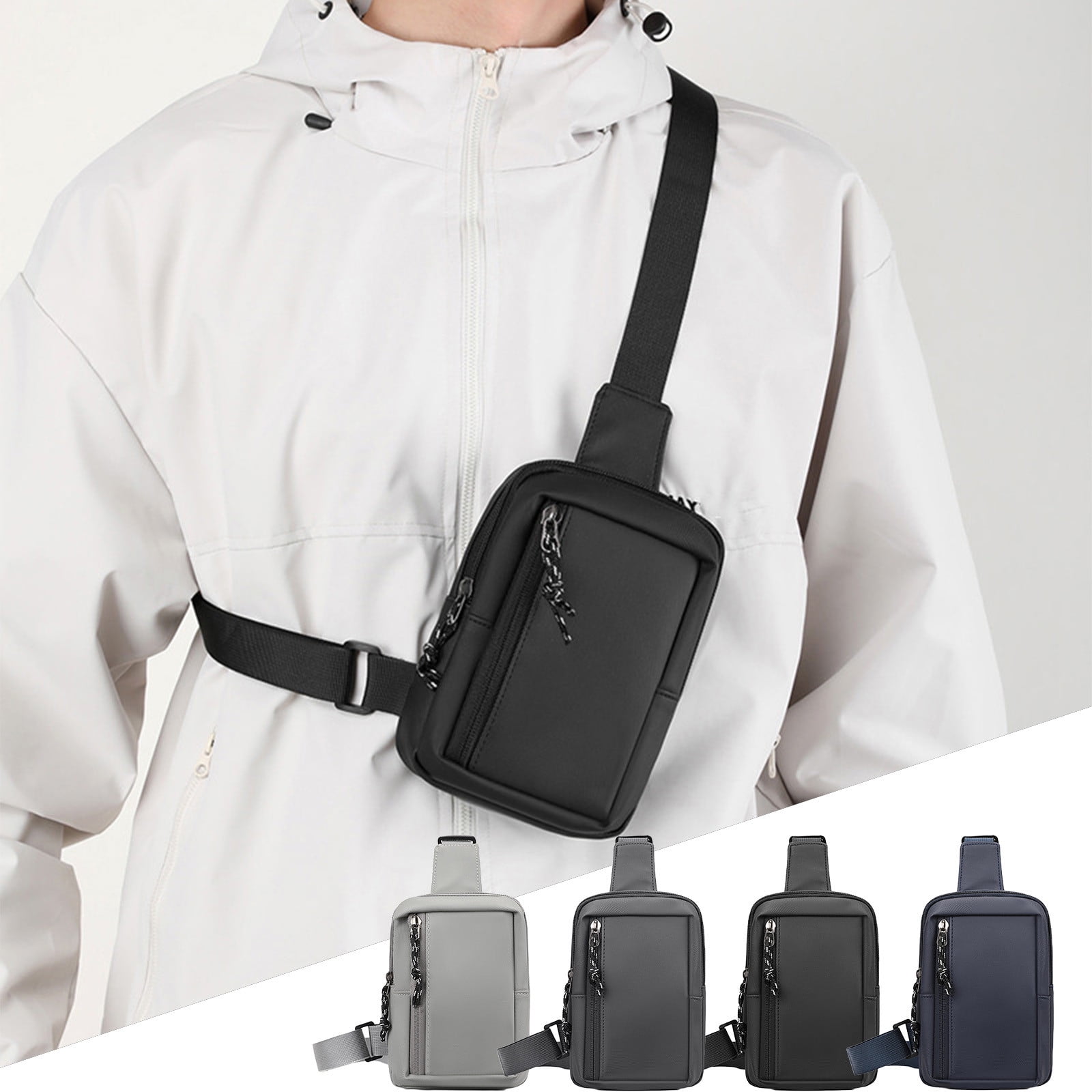 FAMTKT Crossbody Sling Bag Chest Bag Mini Sling Bag Men Women Small ...