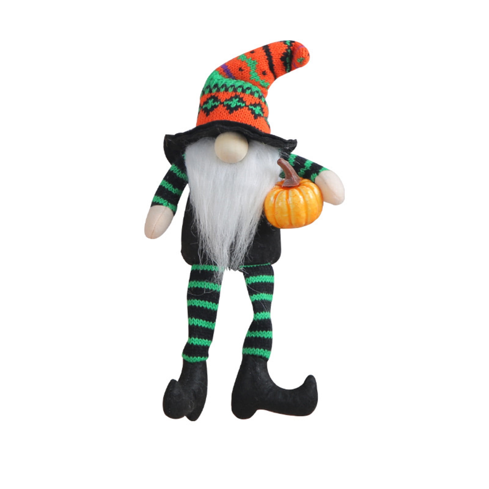 FAMTKT Halloween Gnomes Decorations, Handmade Witch High Hat Figure ...