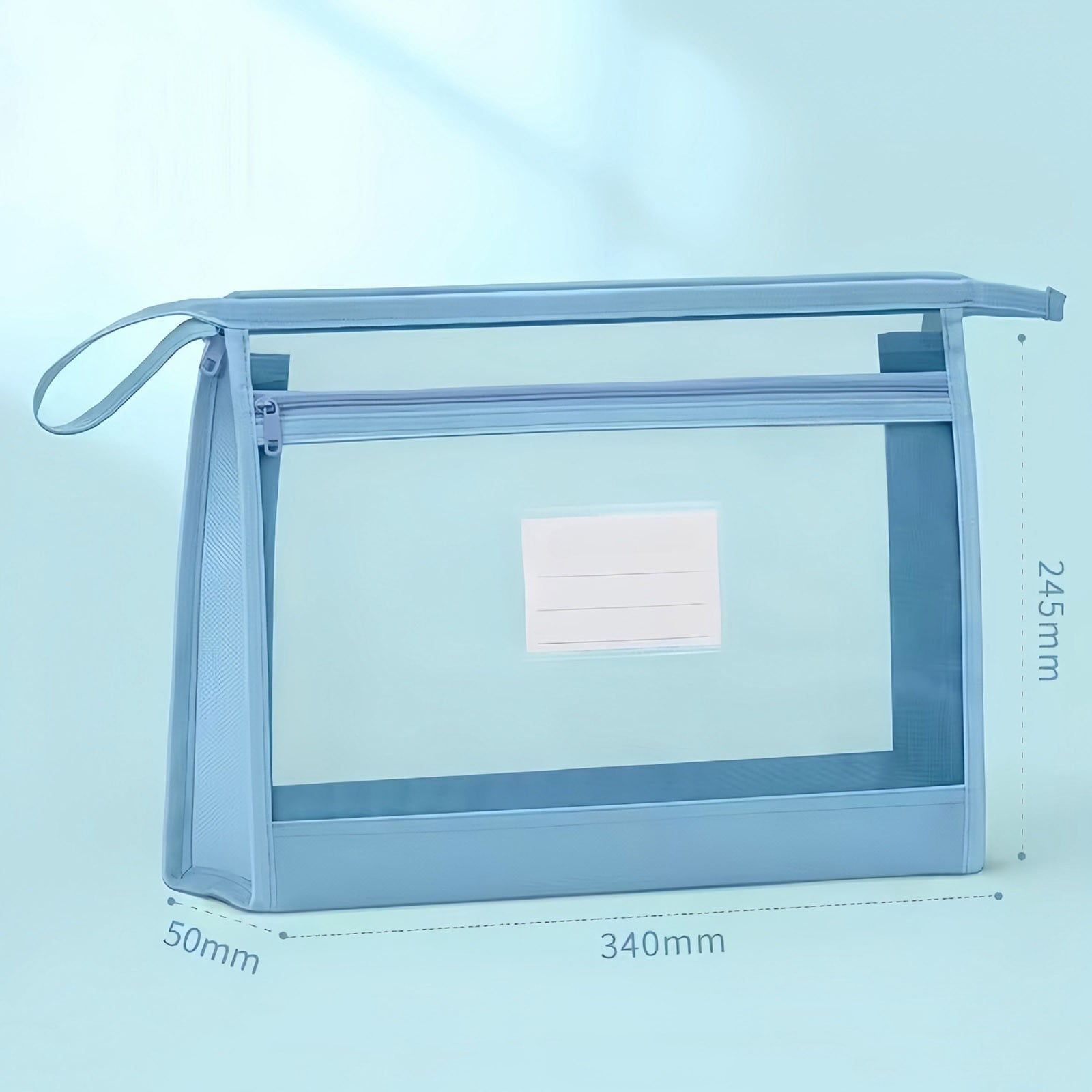 FAMTKT Mesh Zipper Pouch File Bags Storage Bags, Reusable Zipper ...