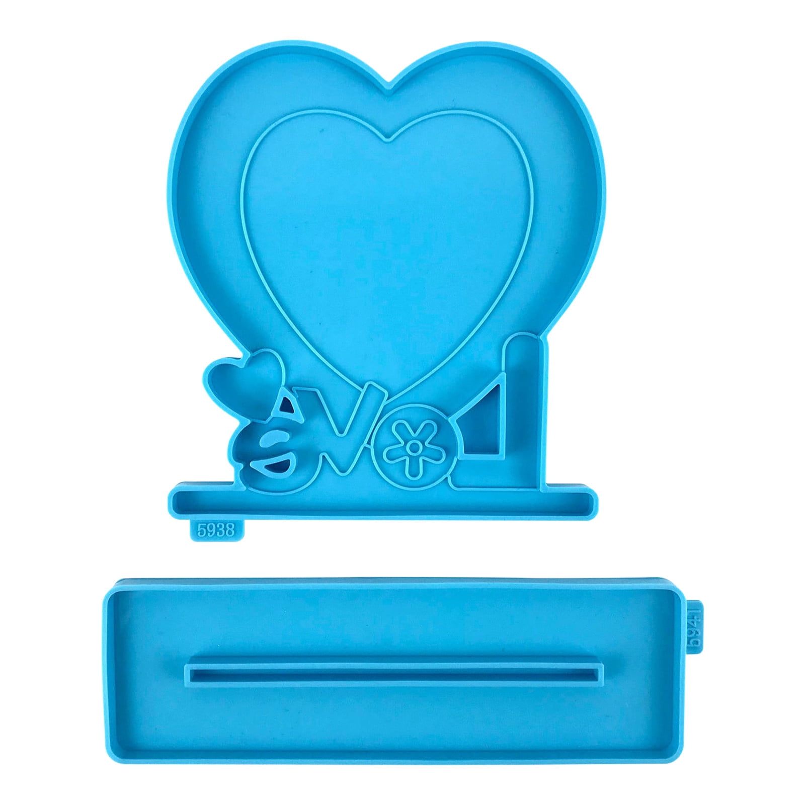 FAMTKT Picture Frames Diy Love Photo Frame Crystal Epoxy Mould Desktop ...