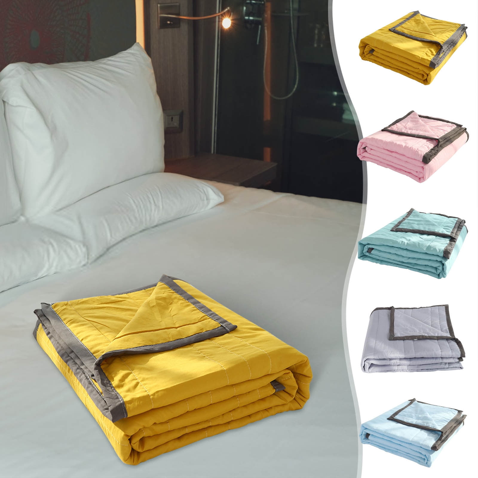 FAMTKT Summer Cooler Quilt for Hot Sleepers and Night Sweats Cooler ...