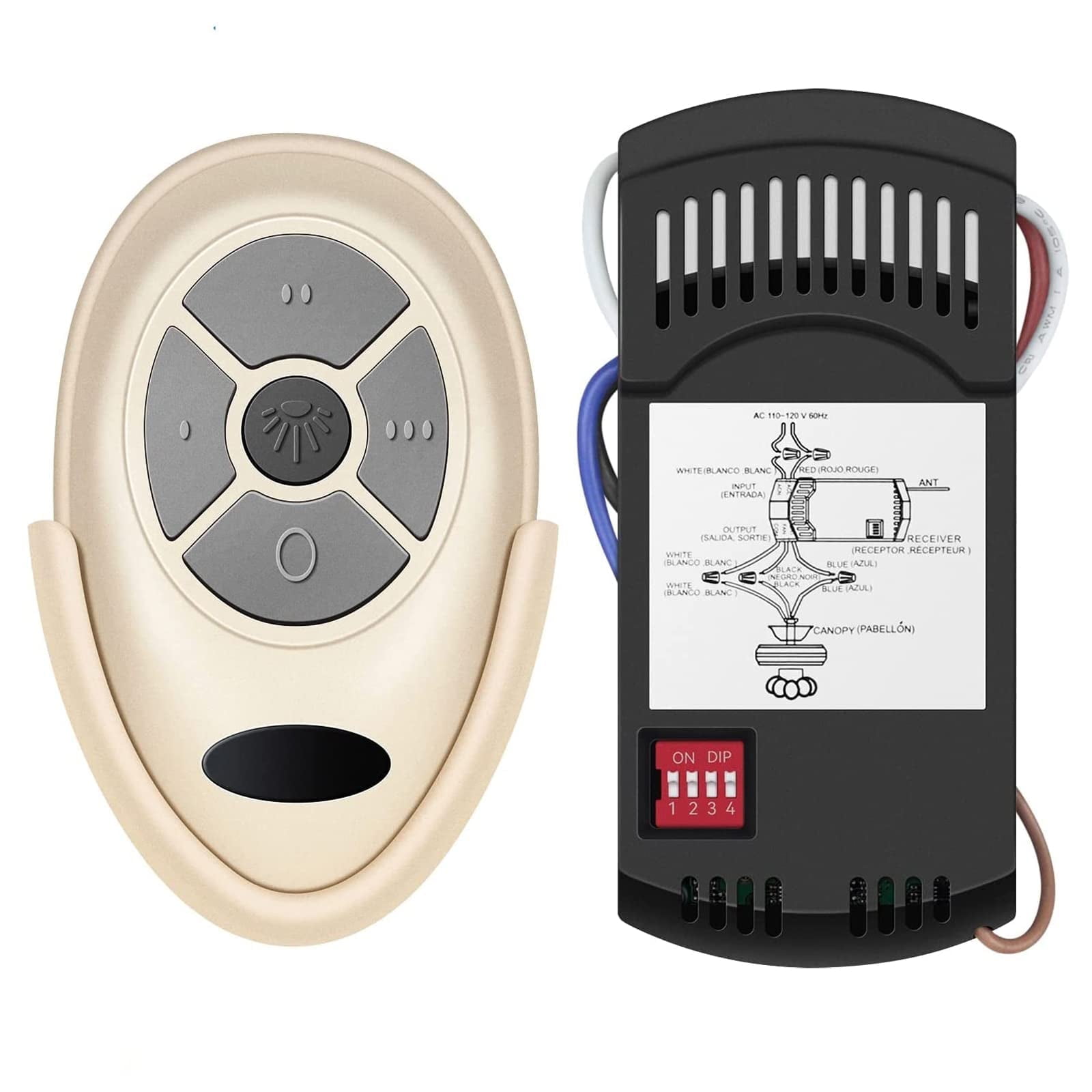 FAN-35T Ceiling Fan Remote Control Kit, for Harbor Breeze, Replacement ...