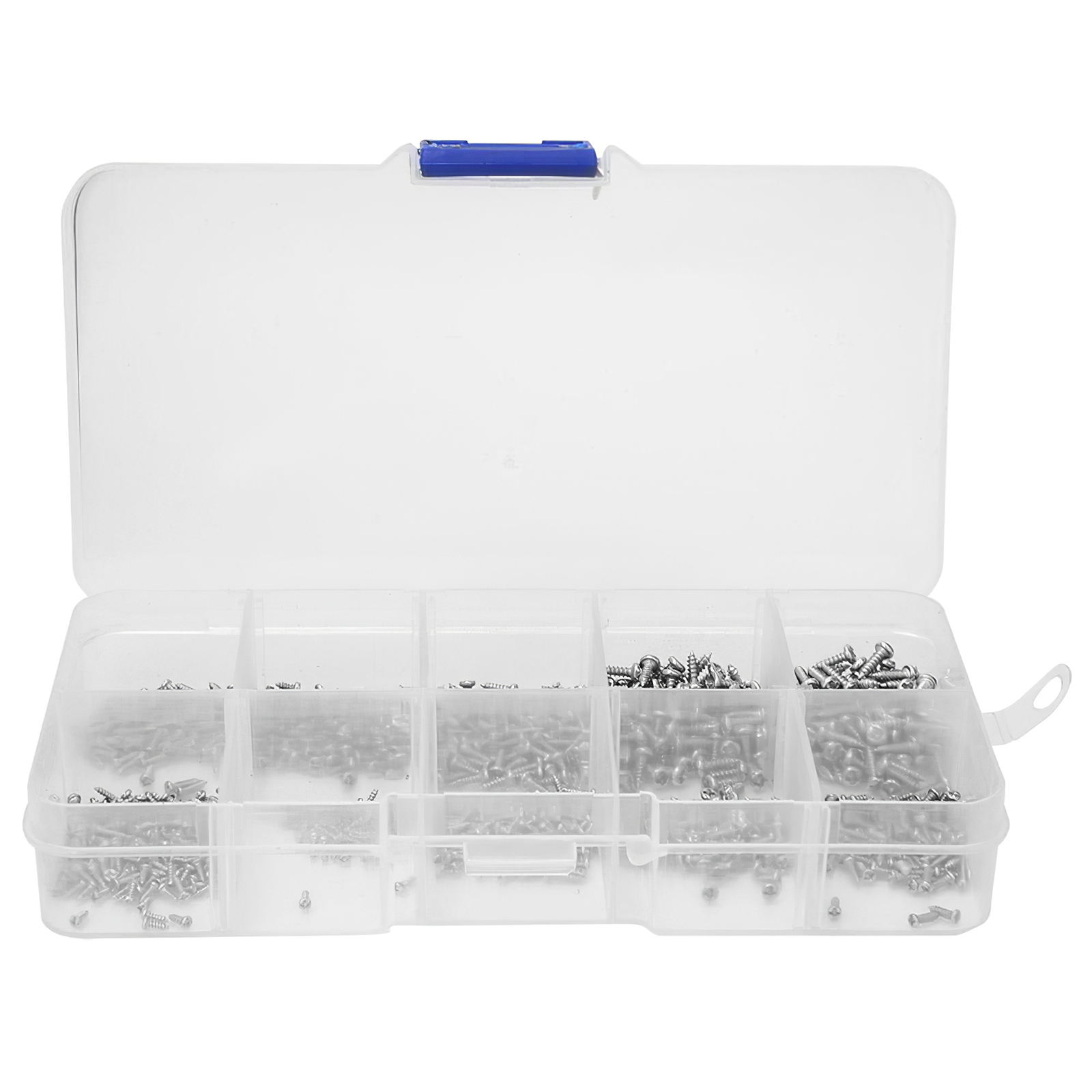 Tssuoun 1000pcs Self Tapping Screws Threaded Screws Cross Flat Head ...