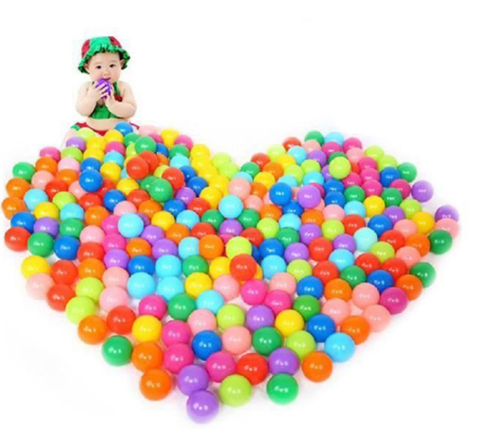 Tssuoun 50Pcs Colorful Ball Ocean Soft Plastic Balls Ocean Ball Baby ...