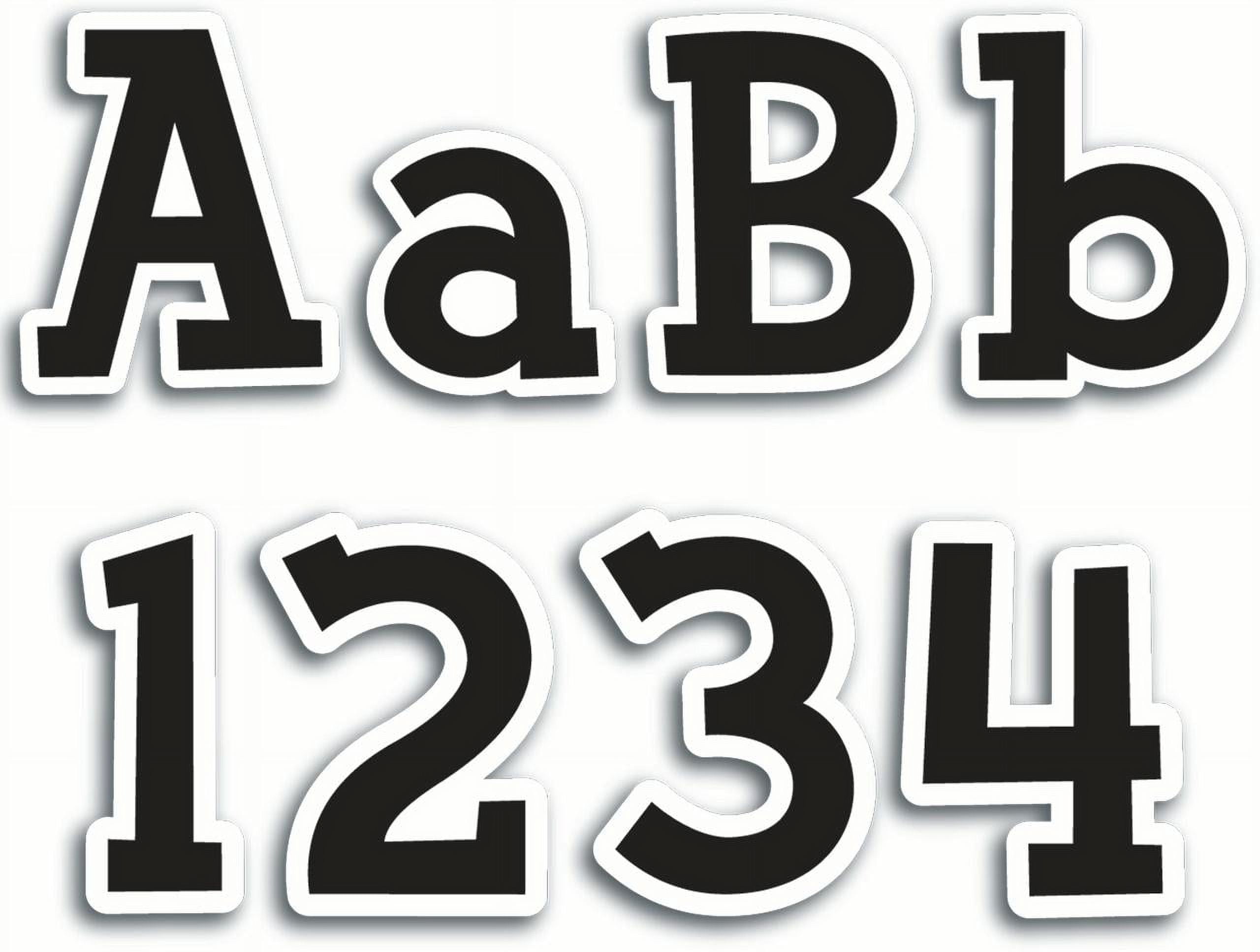 FANCY BLACK 4" DESIGNER LETTERS - Walmart.com