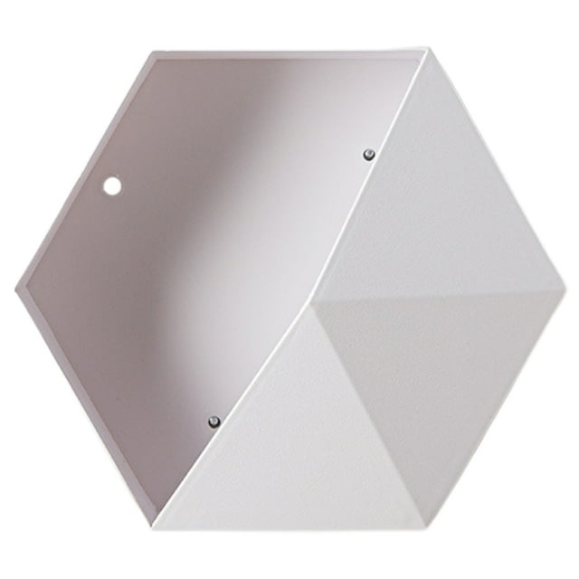 Tssuoun Hexagonal Wall Shelf Geometric Hexagonal Storage Shelf Simple ...