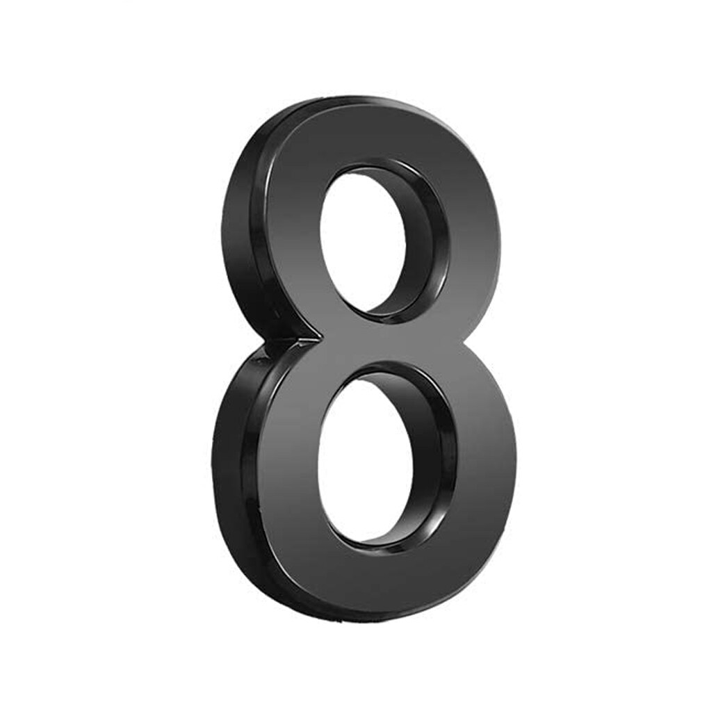 FANCY House Numbers for Outside Use Simple Black Sturdy Number Signs ...