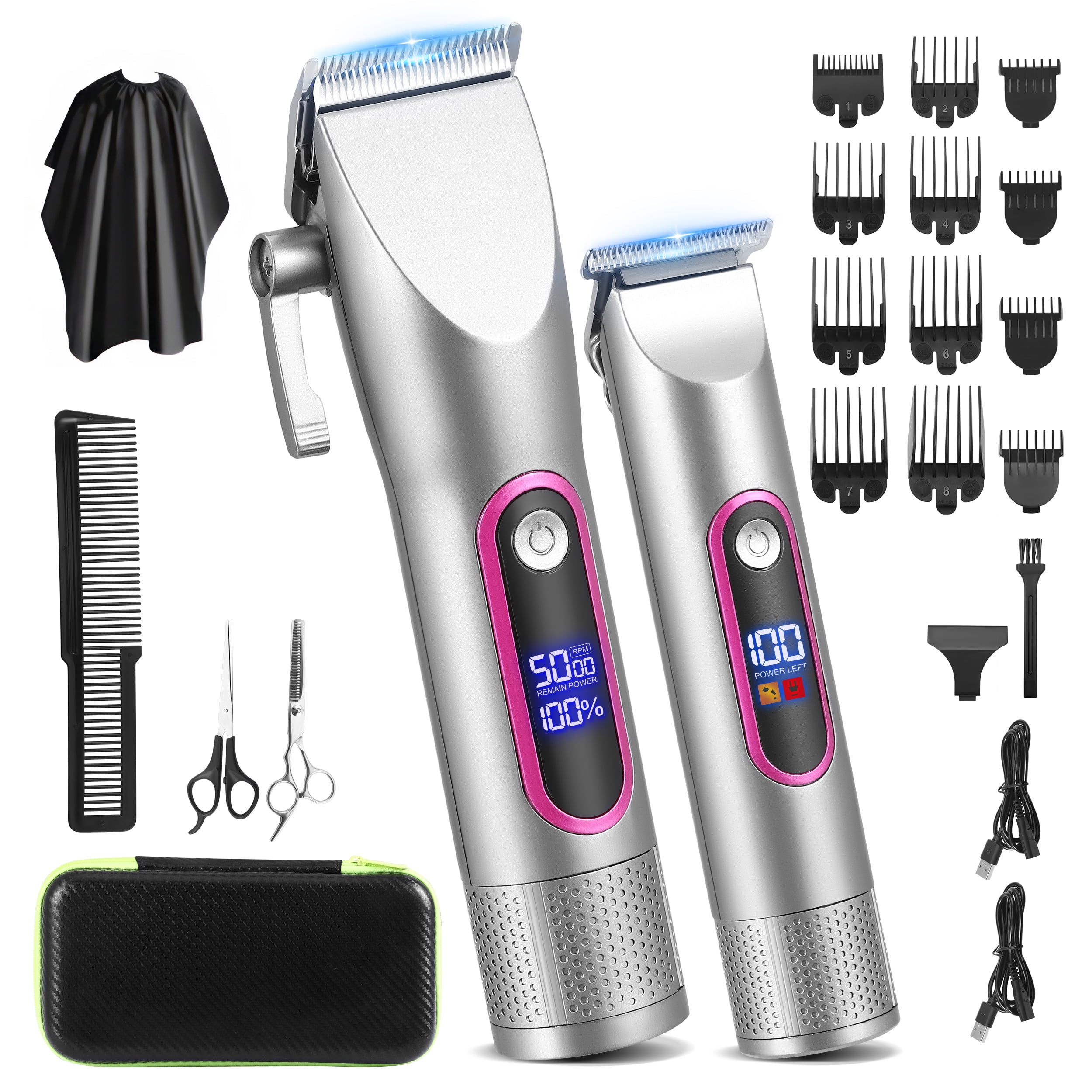 FancyBant Hair Clippers,Cordless Beard Trimmer for Men,LCD Display Hair ...