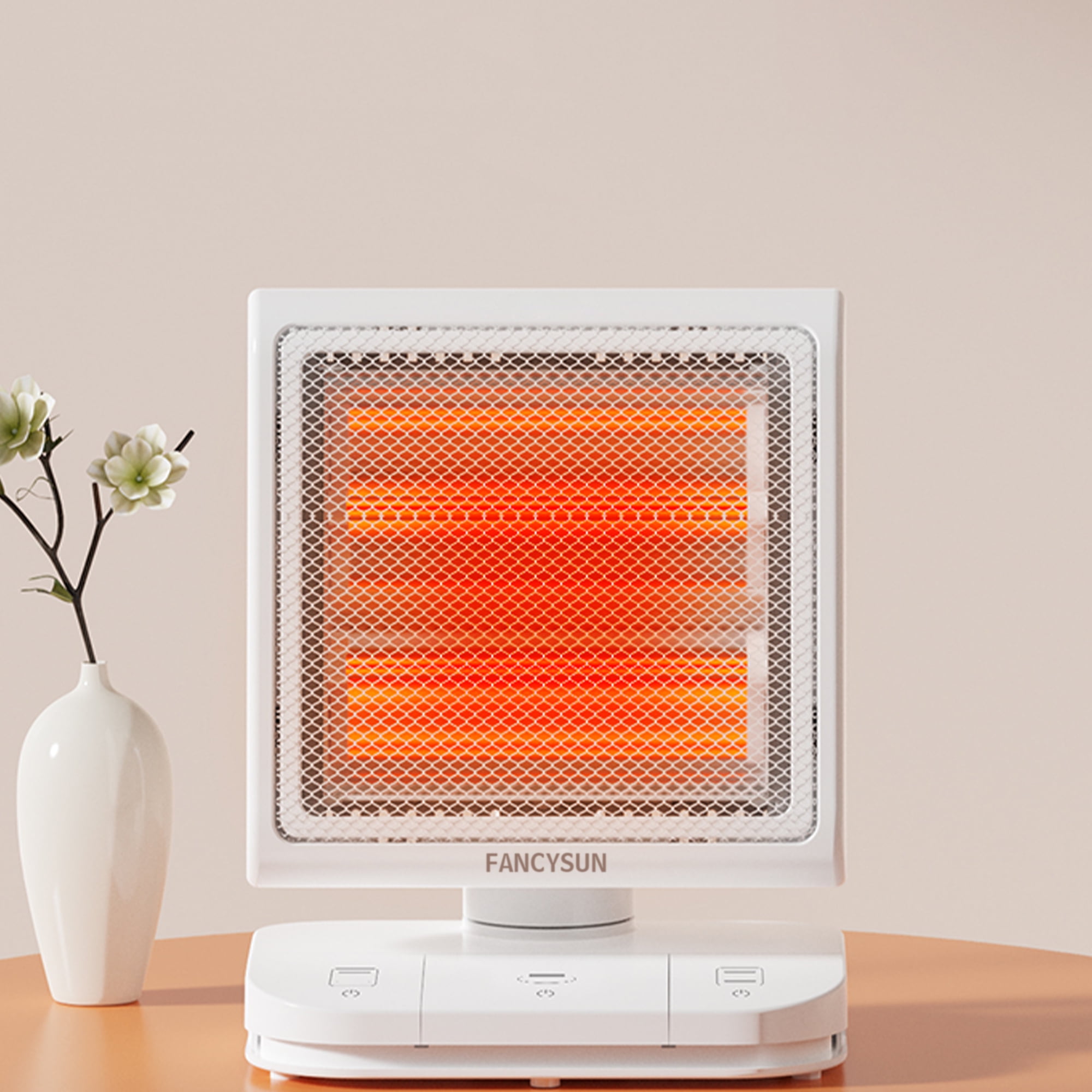 FANCYSUN Portable Electric Space Heater with Thermostat, Safe and Quiet ...