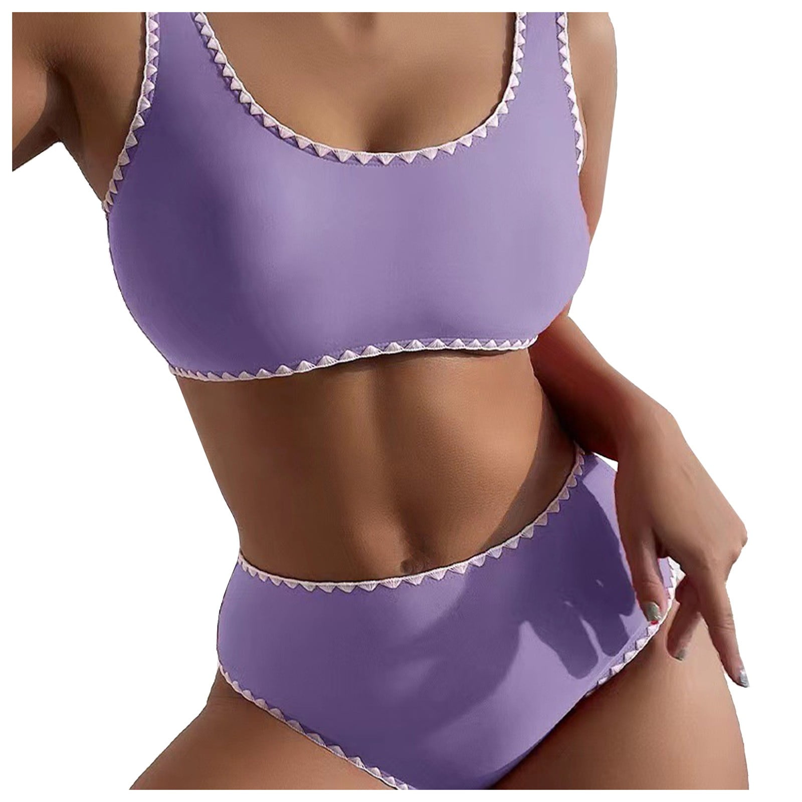 Fandaniv Women Swimsuit Sexy Swimwear New Split Fashion Two Piece Set
