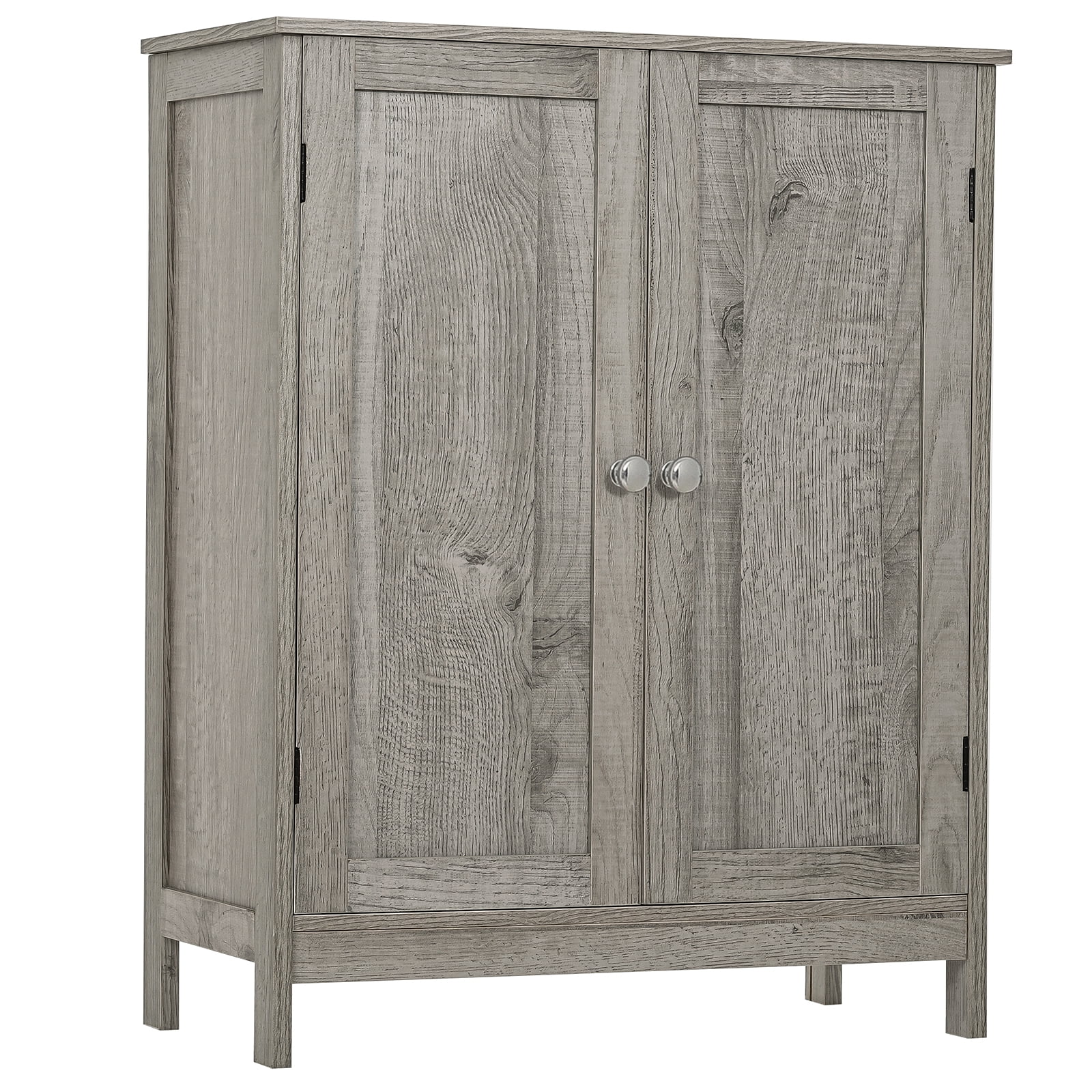 FANGSUM Entryway Furniture, Gray Storage Cabinet with 2 Adjustable ...