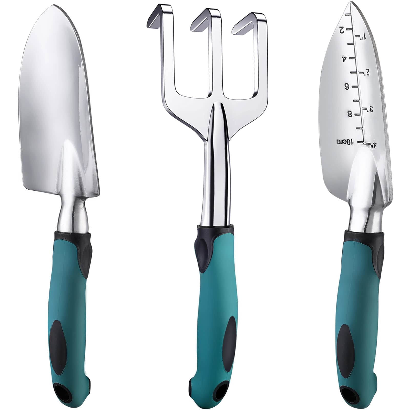 FANHAO Garden Tool Set, 3 Piece Heavy Duty Garden Trowels Cast-Aluminum ...
