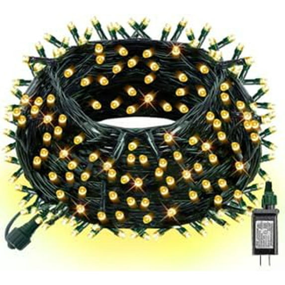 FANHUA-Extra Long Christmas Tree Lights 197FT 600 LED Connectable 8 ...