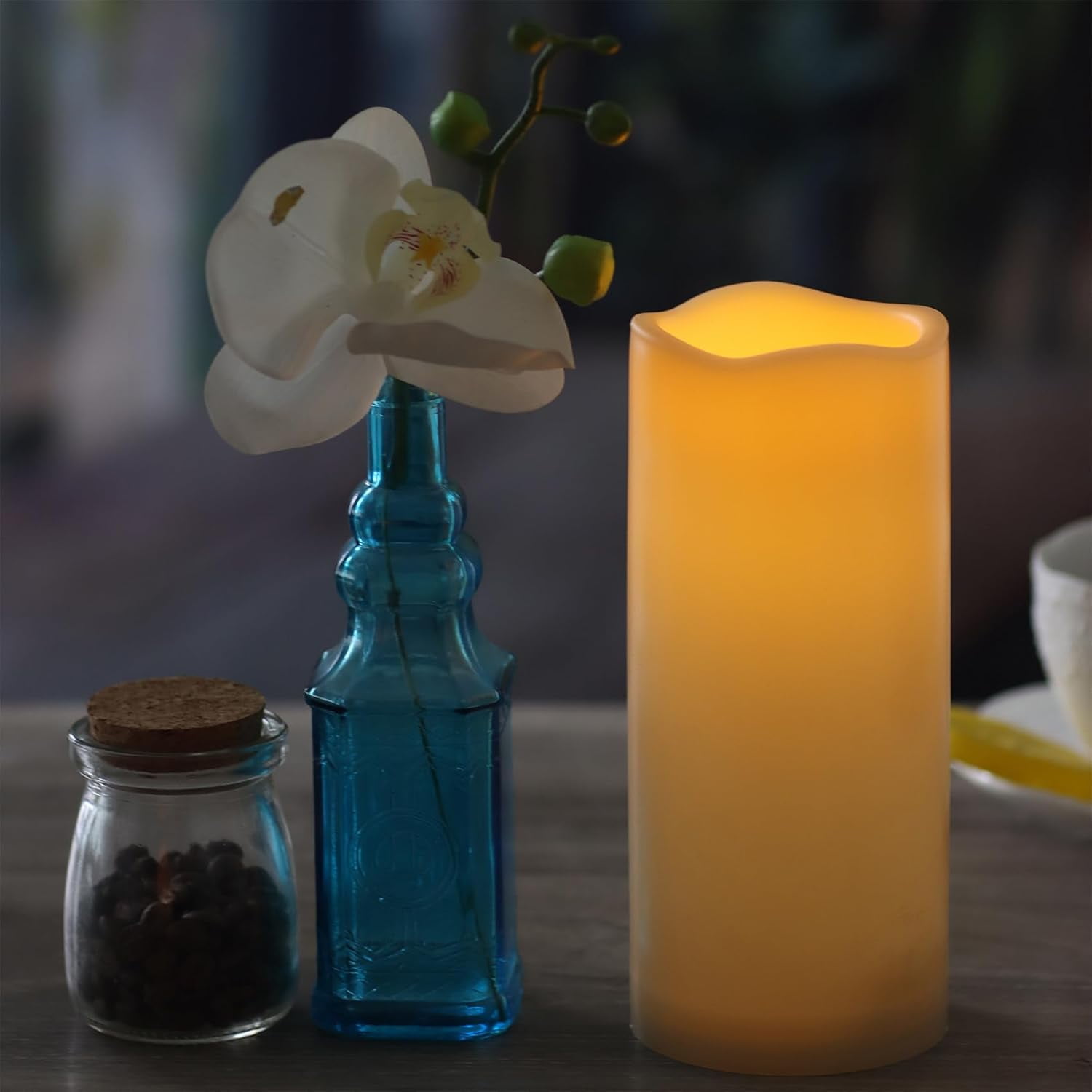 FANHUA-Outdoor Waterproof Candles Battery Operated 3'' x 7'' Flameless ...