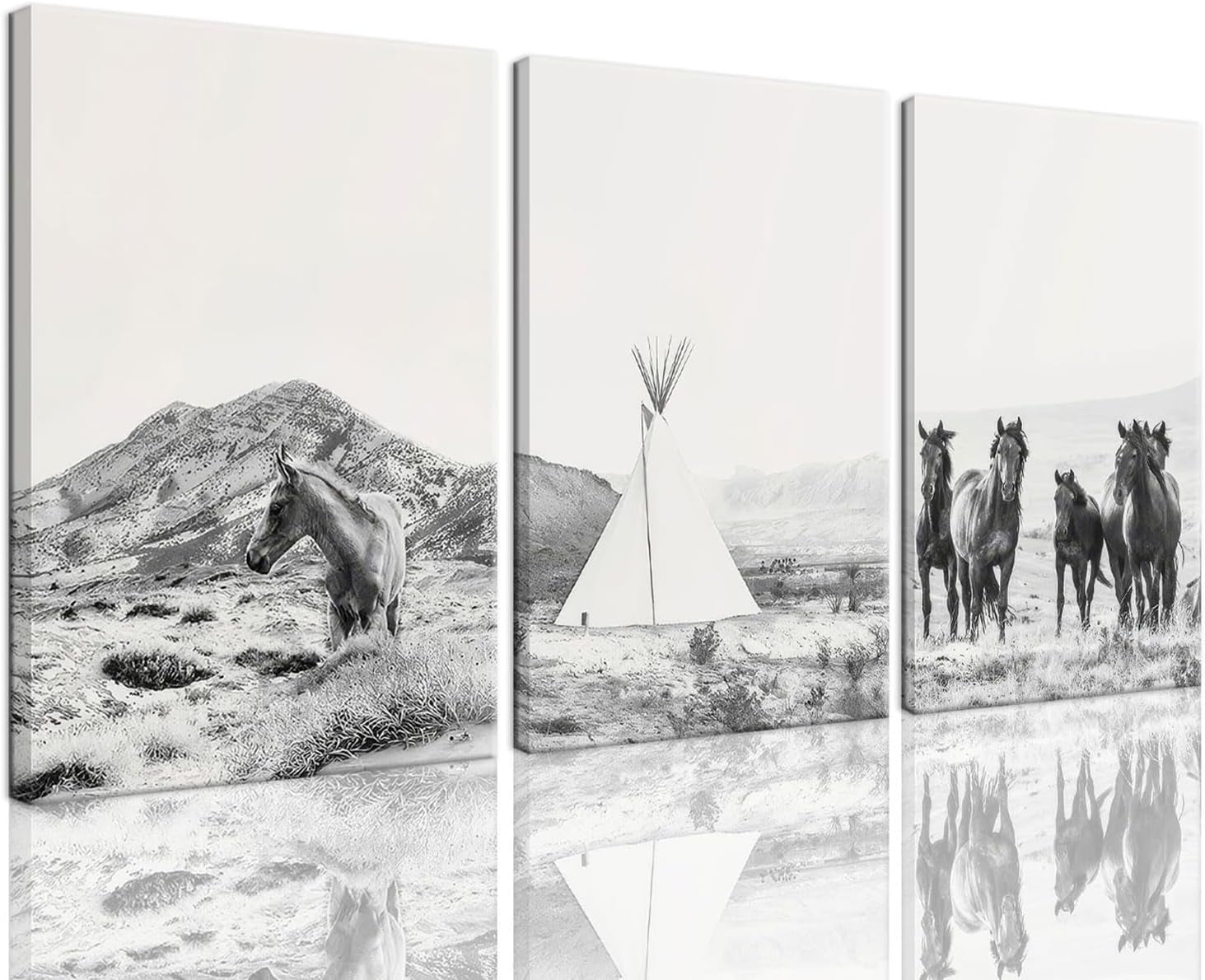 FANINSE Western Wall Decor, Western Wall Art, Cowboy Canvas Art ...