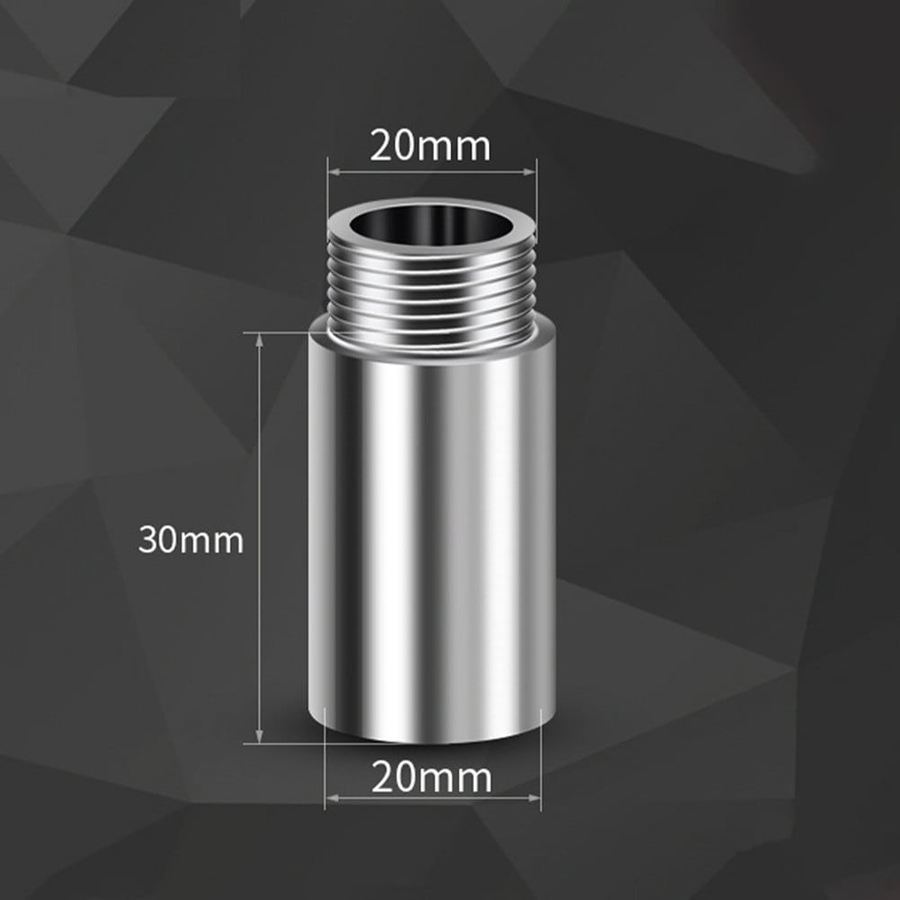 FANJIE 10-60mm Shower Head Extension Pipe Stainless Steel Bathroom ...