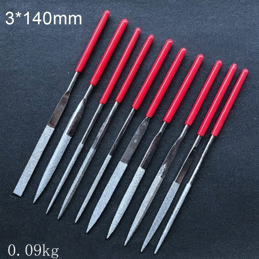 FANJIE 10pcs Guitar File Fret Nut Saddle Slot Grinding File Set Luthier ...