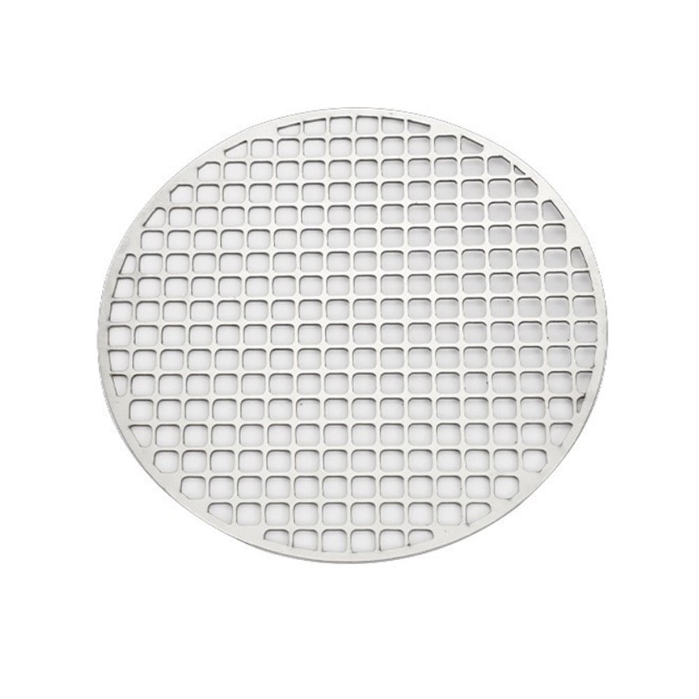 FANJIE 30cm Stainless Steel Round Grill Mat Baking Rack for BBQ ...