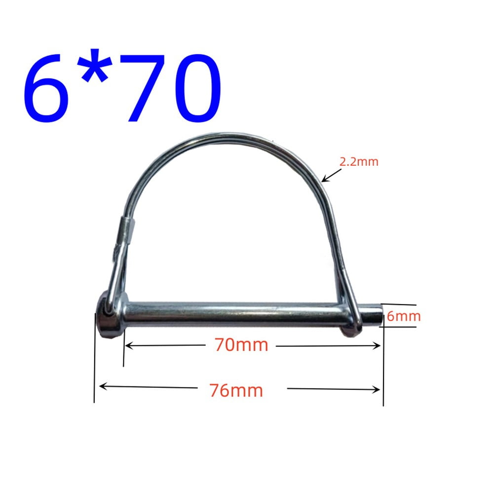 FANJIE 5Pcs Coupler Safety Pin D-Hook Carbon Steel Quick Lock Release ...