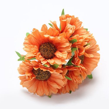 Artificial Real Touch Gerbera Barberton Daisy Stems (Set of 6 ...