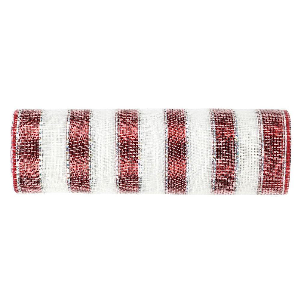 FANJIE DIY Ribbon Bows Deco Mesh 10 Yards Gold Wire Mesh Ribbons Xmas ...