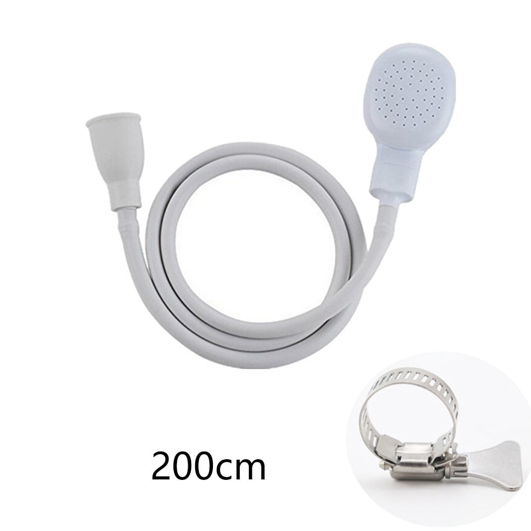 FANJIE Push On Shower Hose & Head For Single Tap Spray Mixer Tap Bath ...