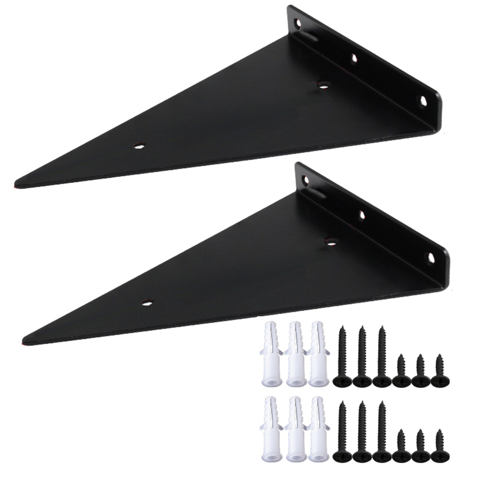 FANJIE Triangle Bracket Support Wall Shelves Mount Tripod Partition ...