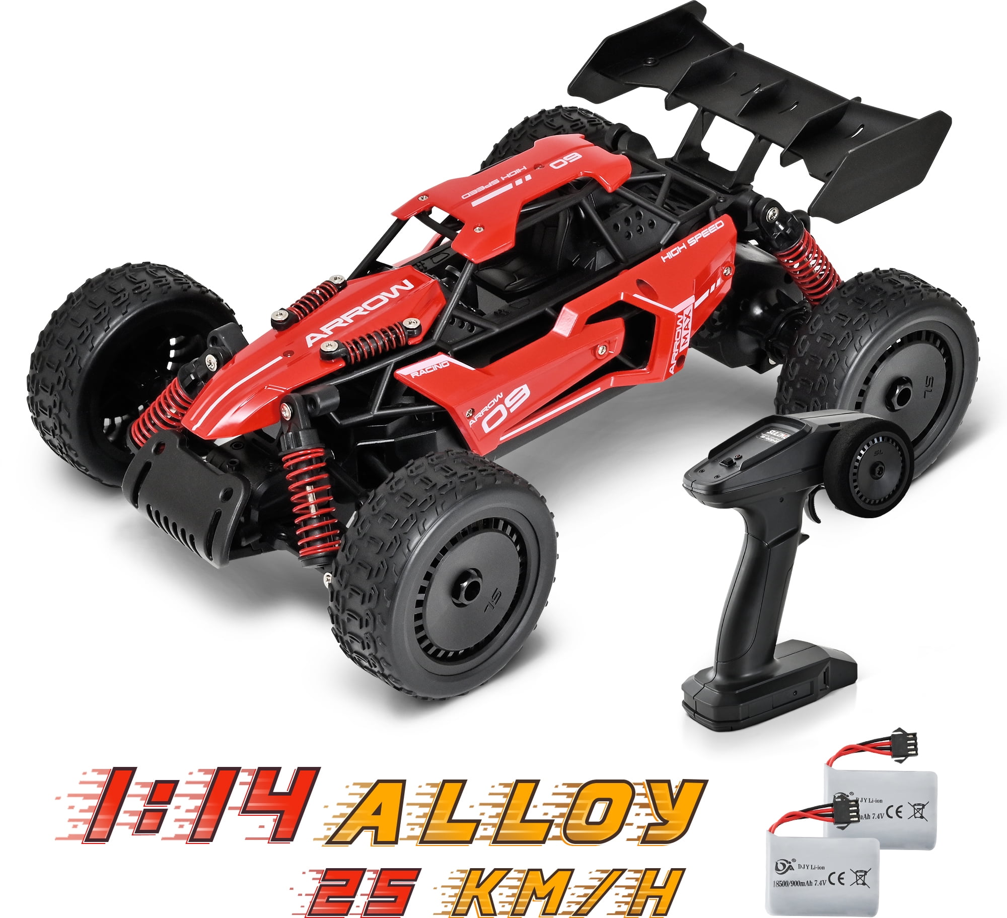 FANL Remote Control Car - 1:14 Alloy High Speed Fast RC, 25 KM/H RC ...