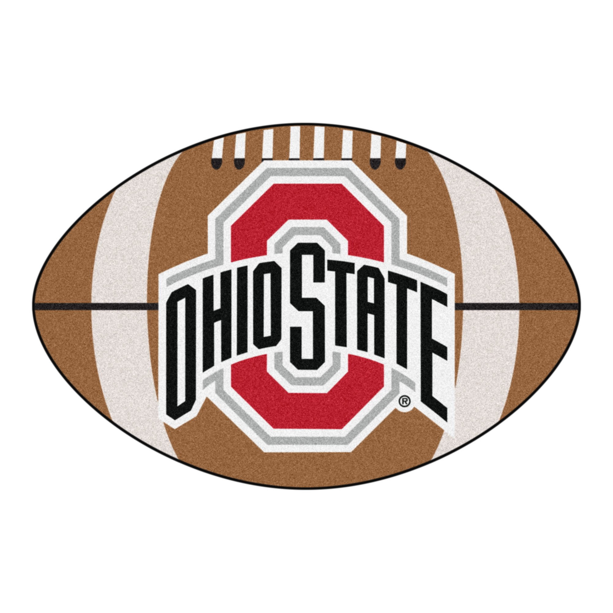 FANMATS Ohio State Buckeyes Football-Shaped Mats - Walmart.com