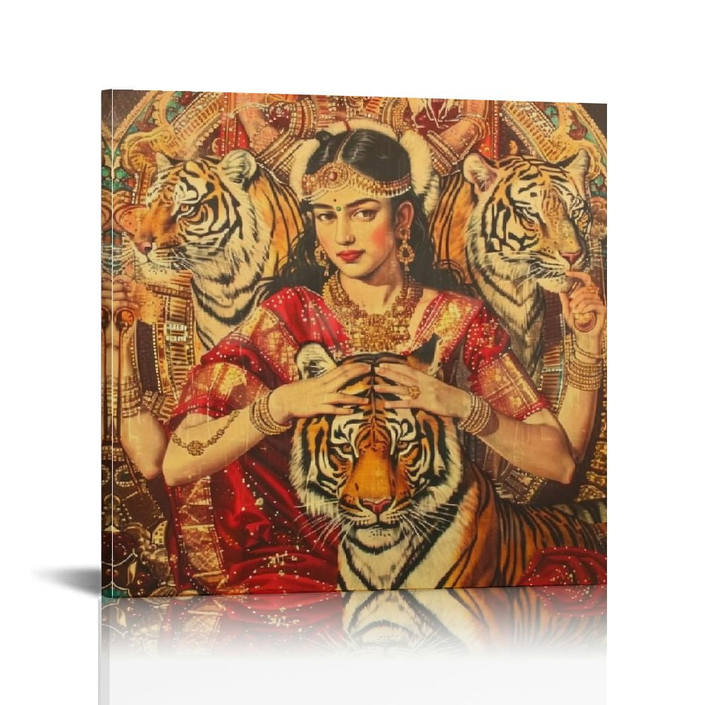 FANNA Yogic Mantra Goddess Nav Durga Photo Embossed Printing | Sheran ...