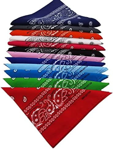 FANNI YOUPIN 100% Cotton Fine thick Bandanas/Fashion Scarf for Men ...
