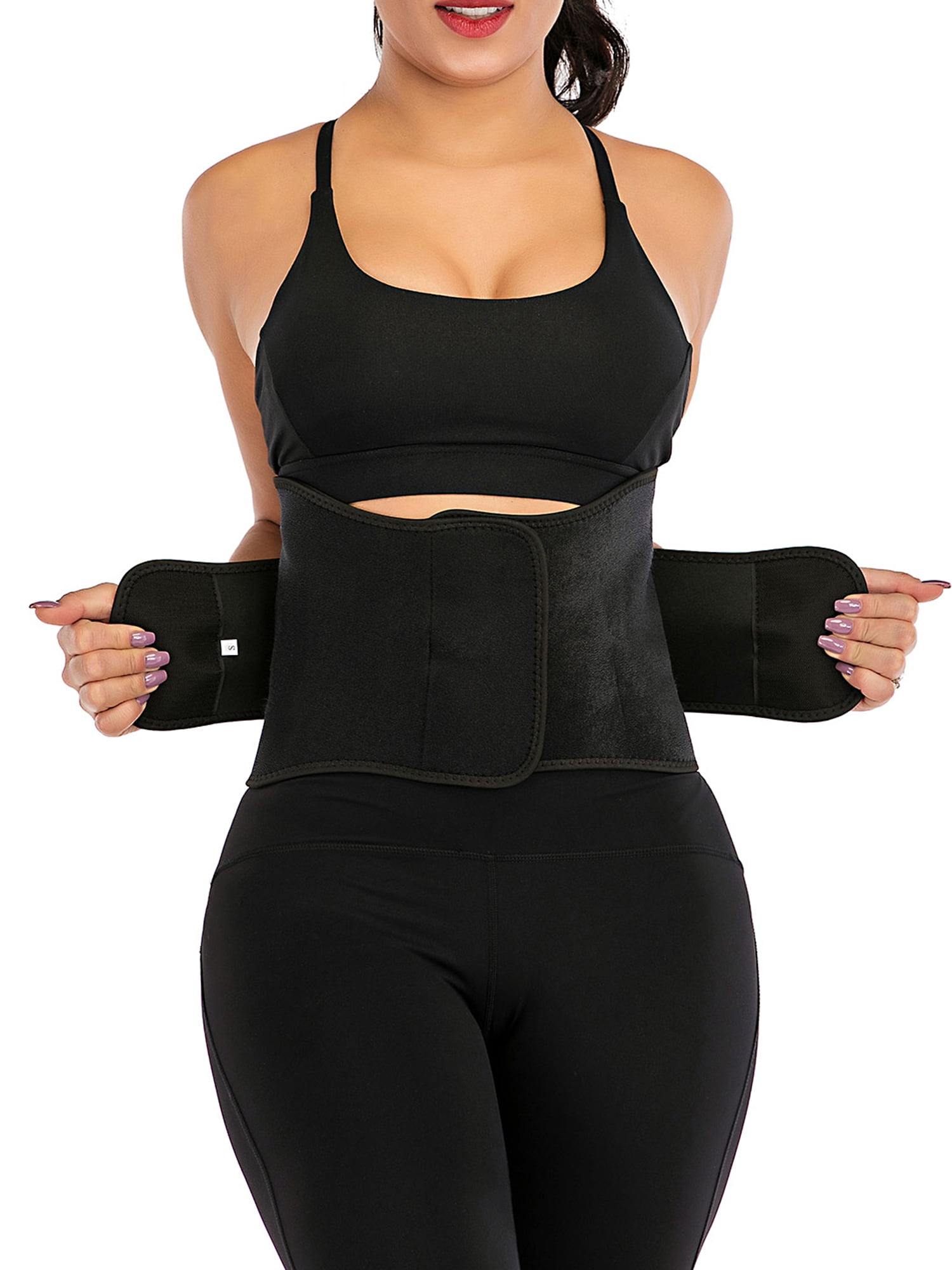 FANNYC Women Waist Trainer Corset Belts Neoprene Tummy Control Double ...