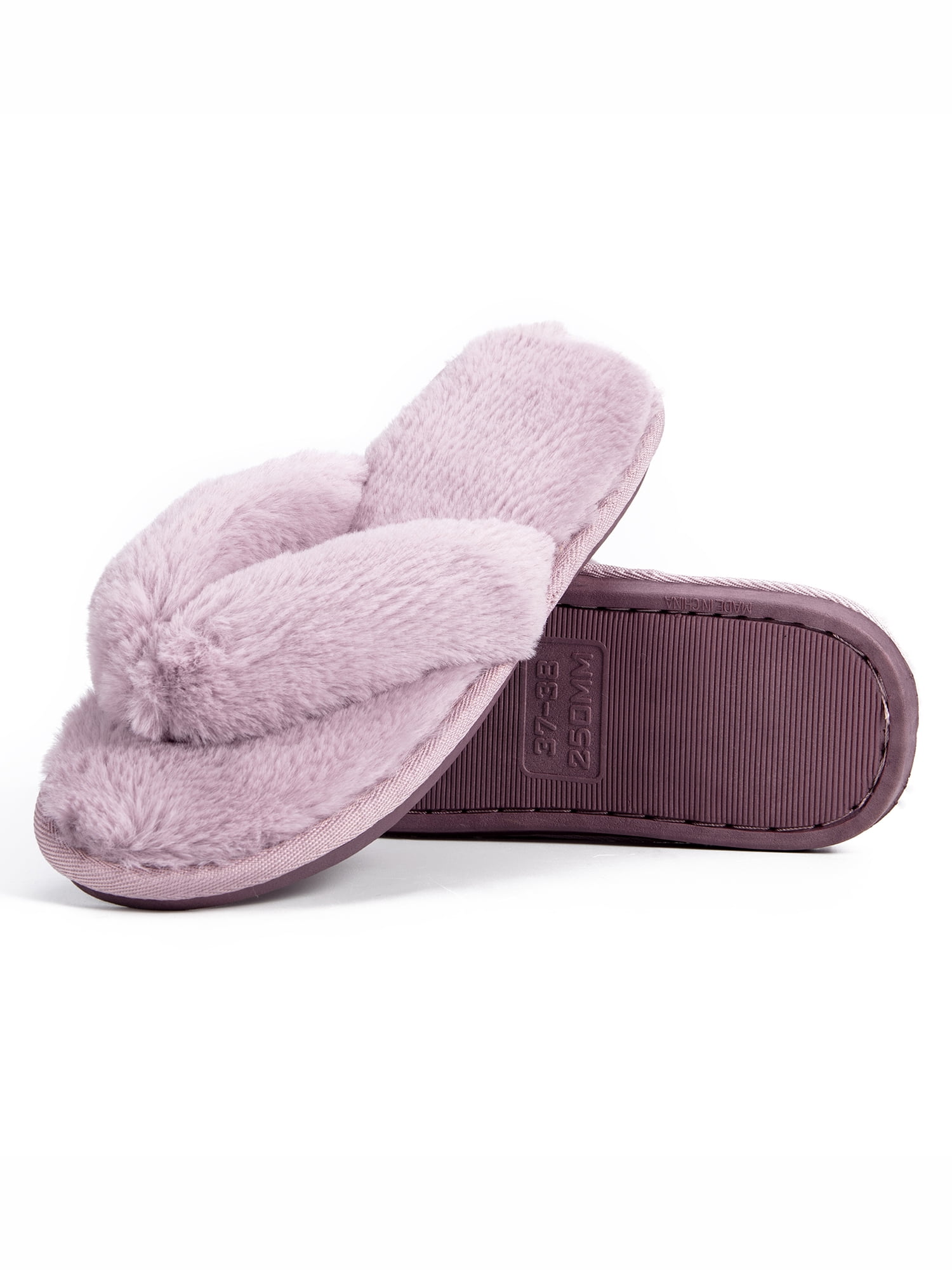 FANNYC Women's Comfy Flip Flops Indoor House Slippers with Memory Foam ...