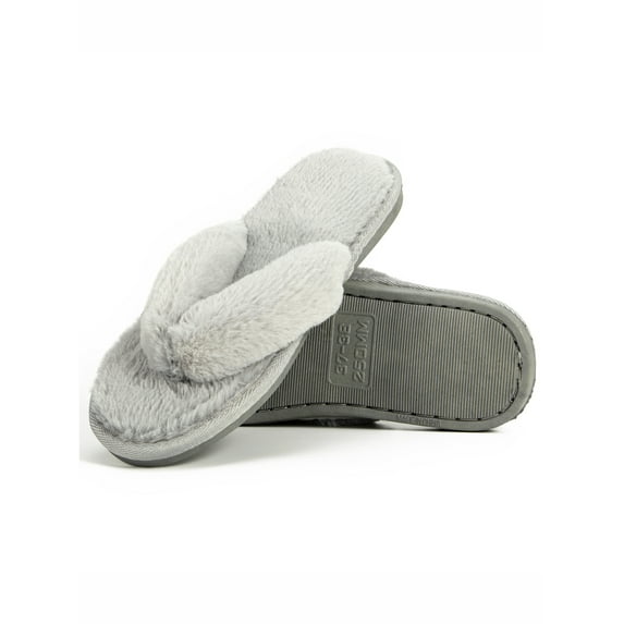 FANNYC Women's Comfy Flip Flops Indoor House Slippers with Memory Foam ...