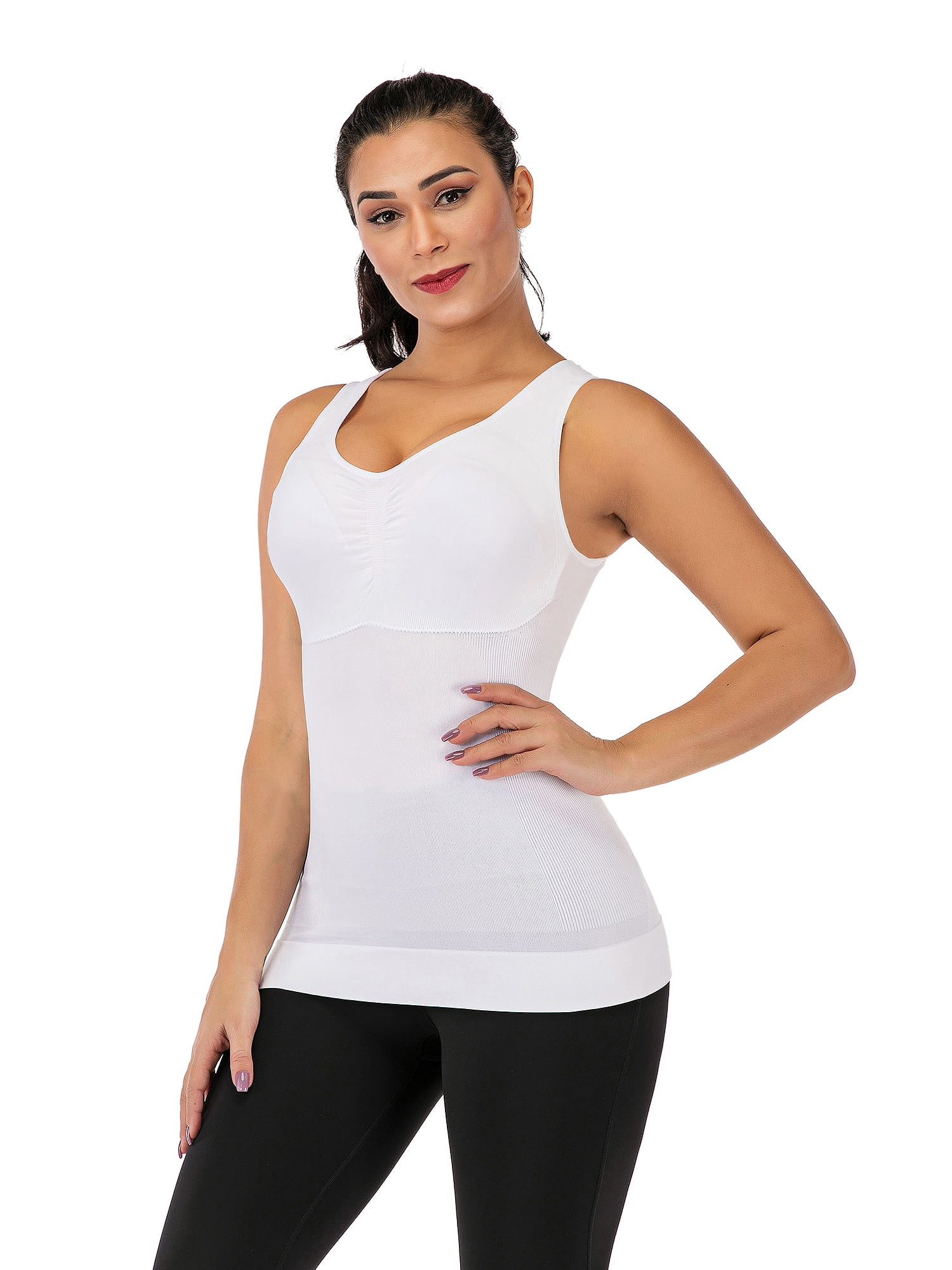 FANNYC Women’s Shapewear Tank Top Tummy Control Compression Cami Shaper ...