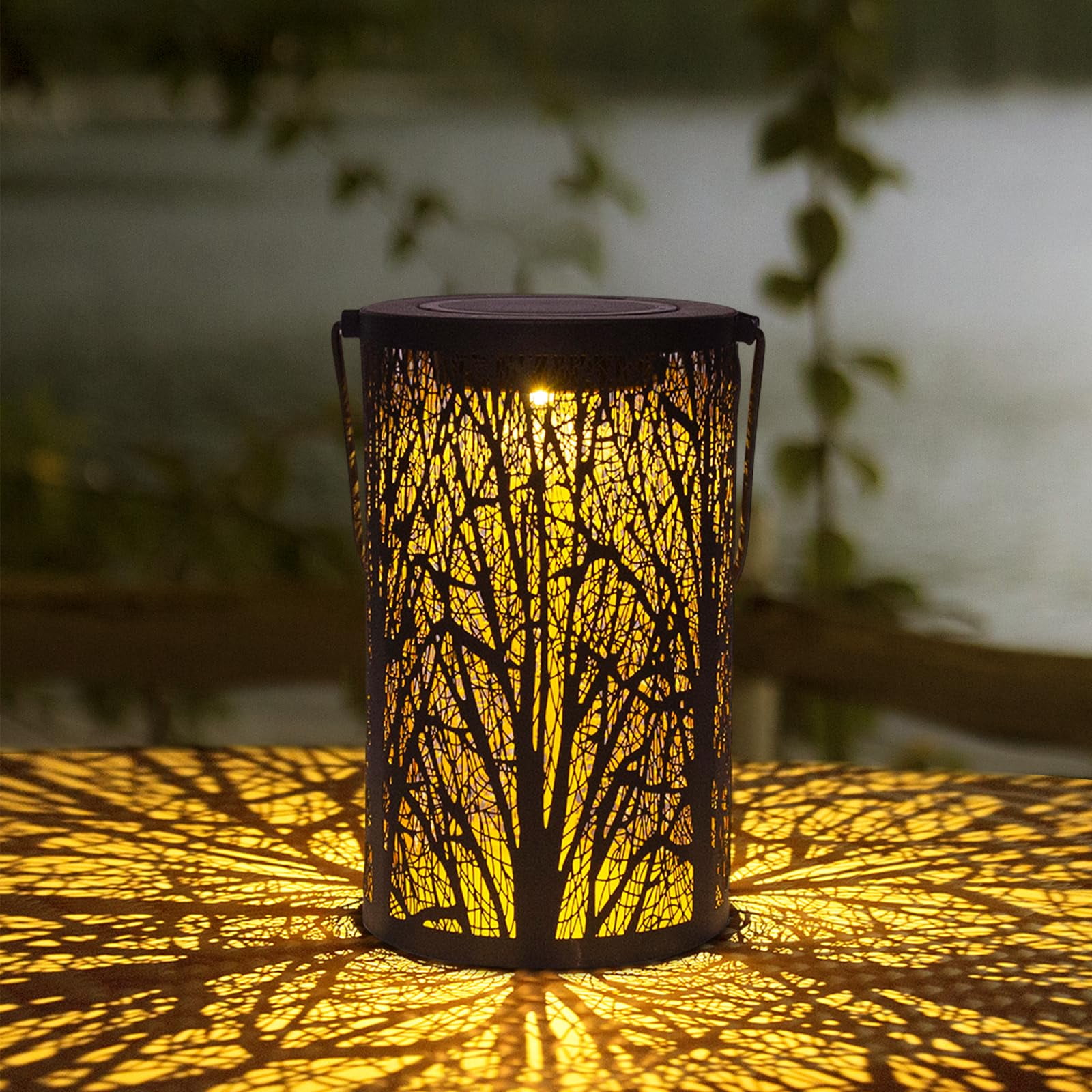 FANOAULEA Solar Lanterns for MMF7 Outdoor Waterproof, Hanging Solar ...