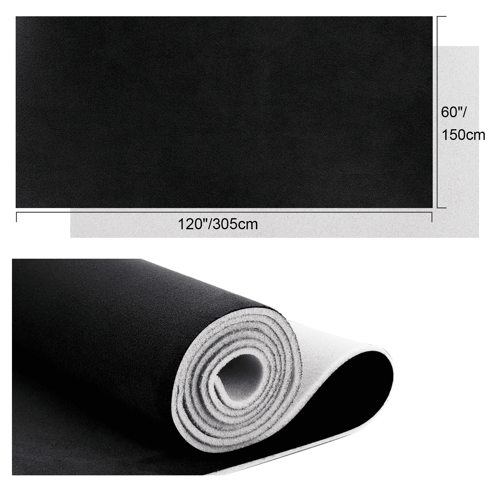 FANOTEK Car Roof Liner Automotive Headliners 120*60in with Foam Backing ...