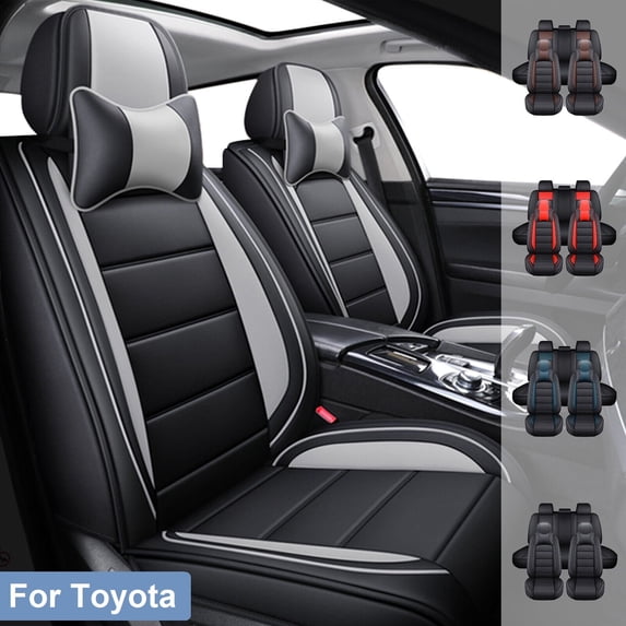 Waterproof Seat Covers for Toyota Corolla/Prius/RAV4/Sequoia/Venza, PU ...