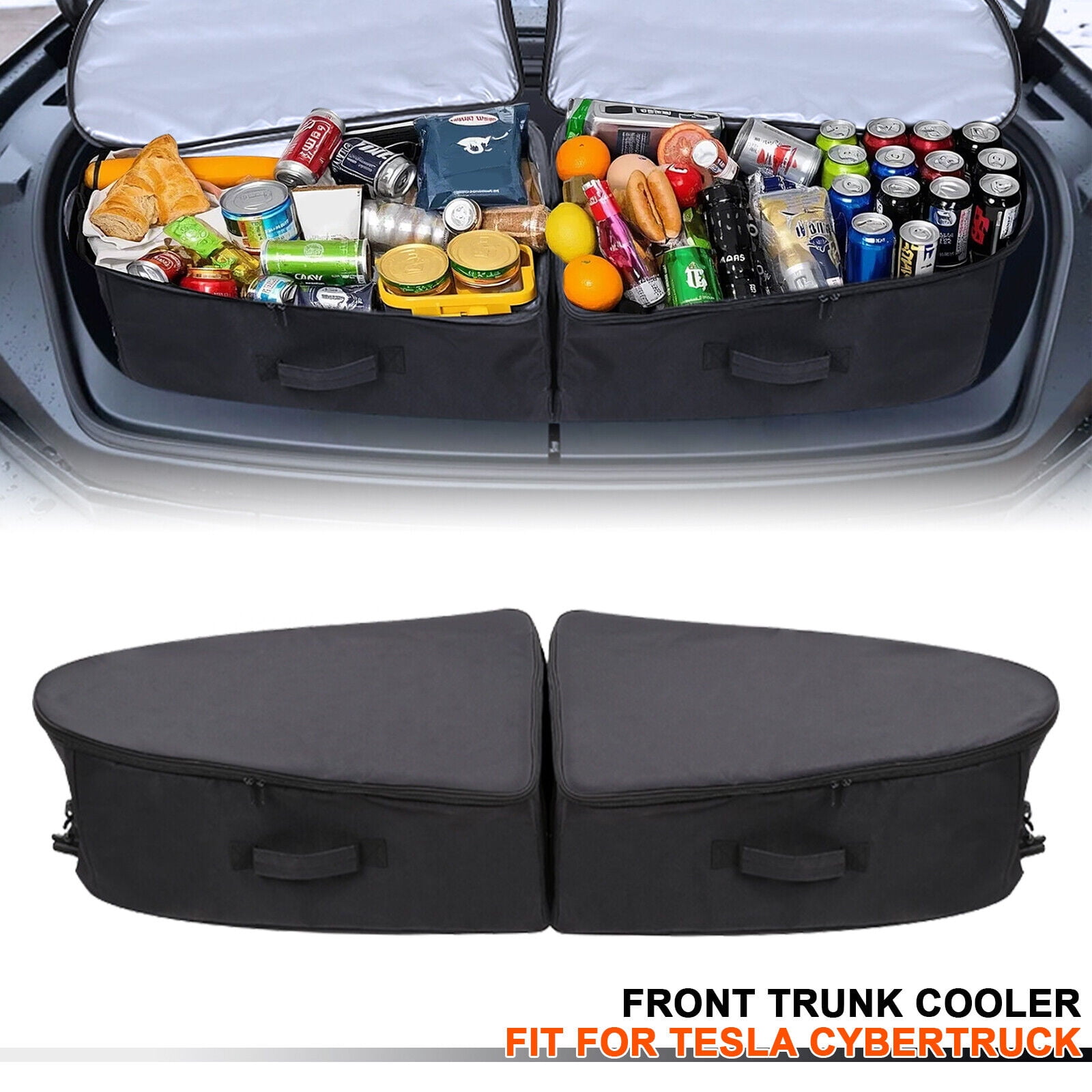 FANOTEK For 2024 Tesla Cybertruck Frunk Cooler Organizer, Insulation ...
