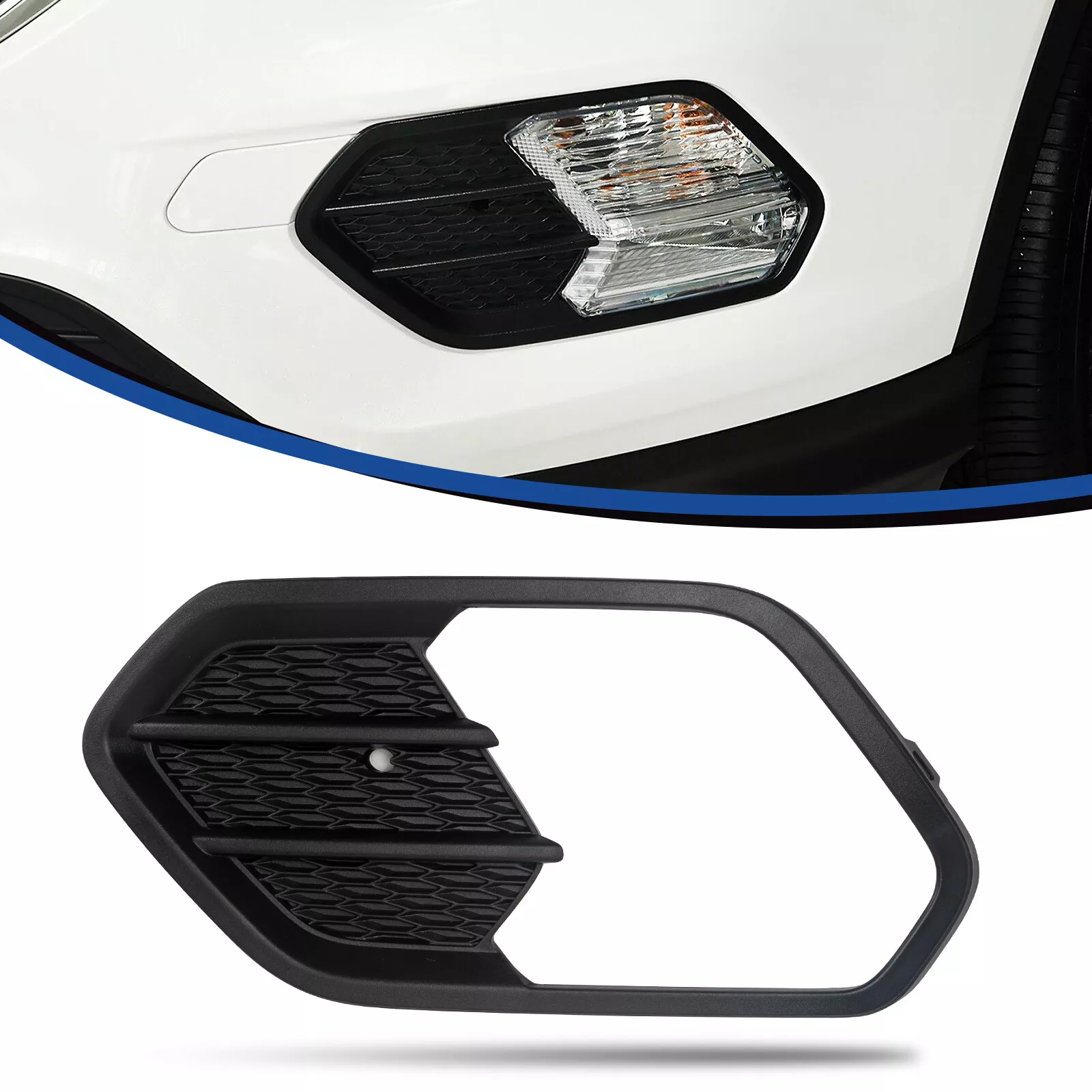 FANOTEK Passenger Side Fog Light Lamp Cover Bezel For Ford Escape 2017 ...