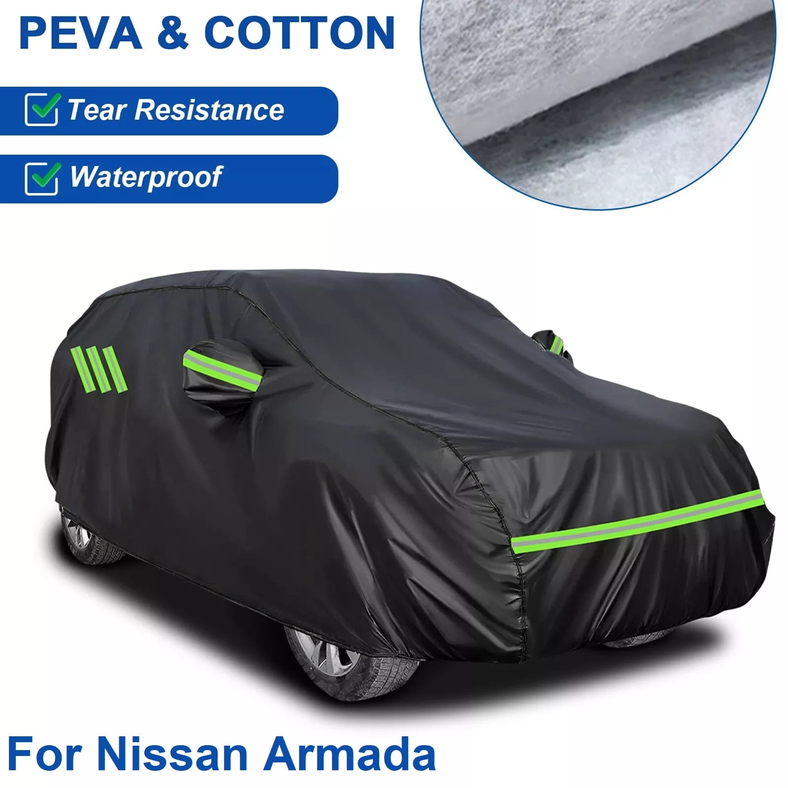 FANOTEK SUV Car Cover for Nissan Armada 2003-2025, 6 Layer Waterproof ...